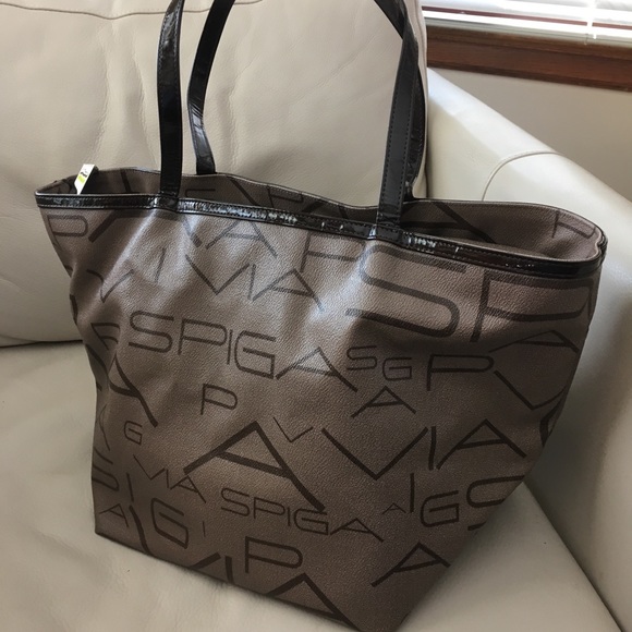 Via Spiga | Bags | Via Spiga Signature Totepurse Nwot Flawless | Poshmark